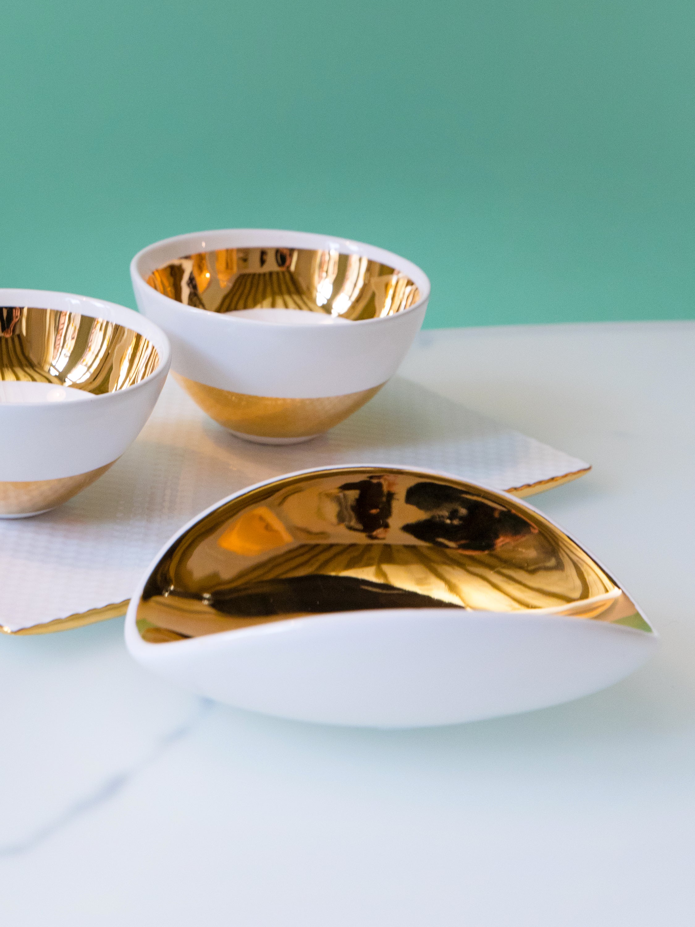Set Tea Cup 'Linea' & Tray 'Texture' & Dish 'Ovale' – Danghyra Boutique